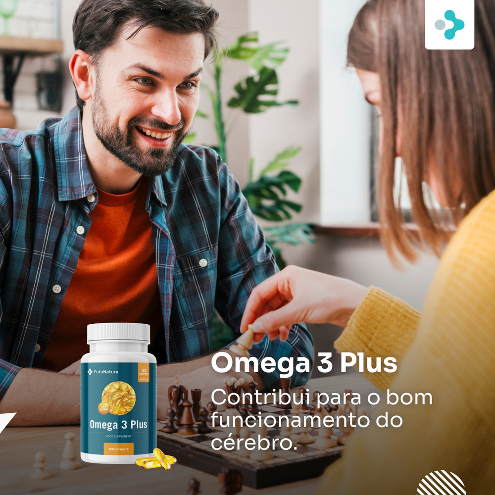 Ómega 3 Plus 1000 mg, 120 cápsulas moles - FutuNatura.pt